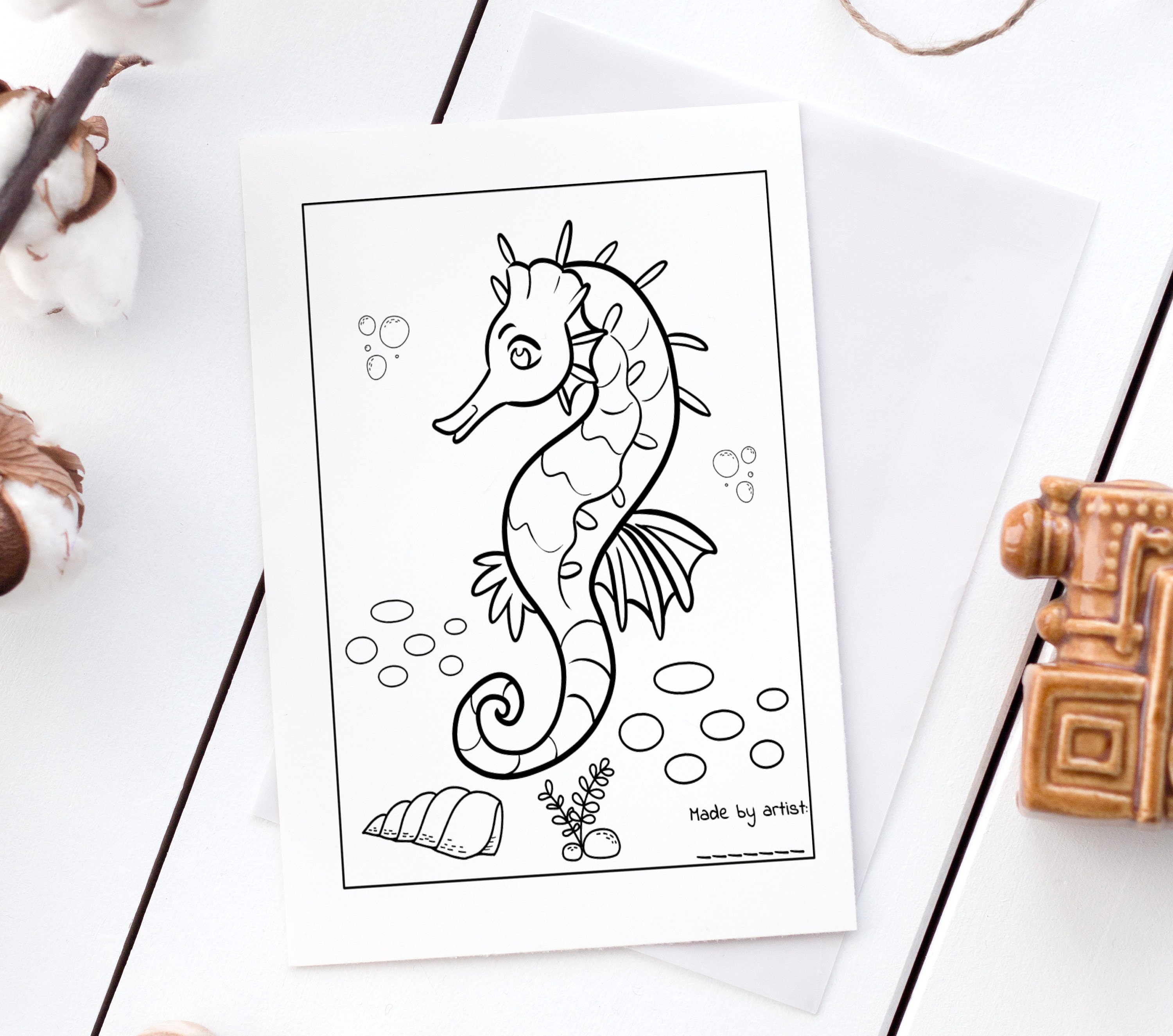 20 Printable SEA ANIMALS Coloring Pages for Kids Ocean Life - Etsy Canada
