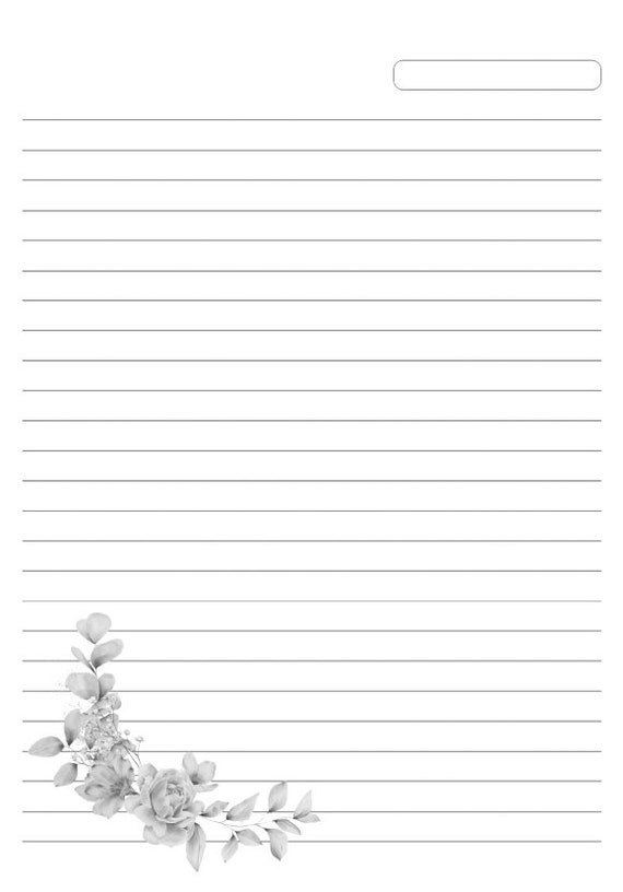 Printable Notebook Paper With Designs