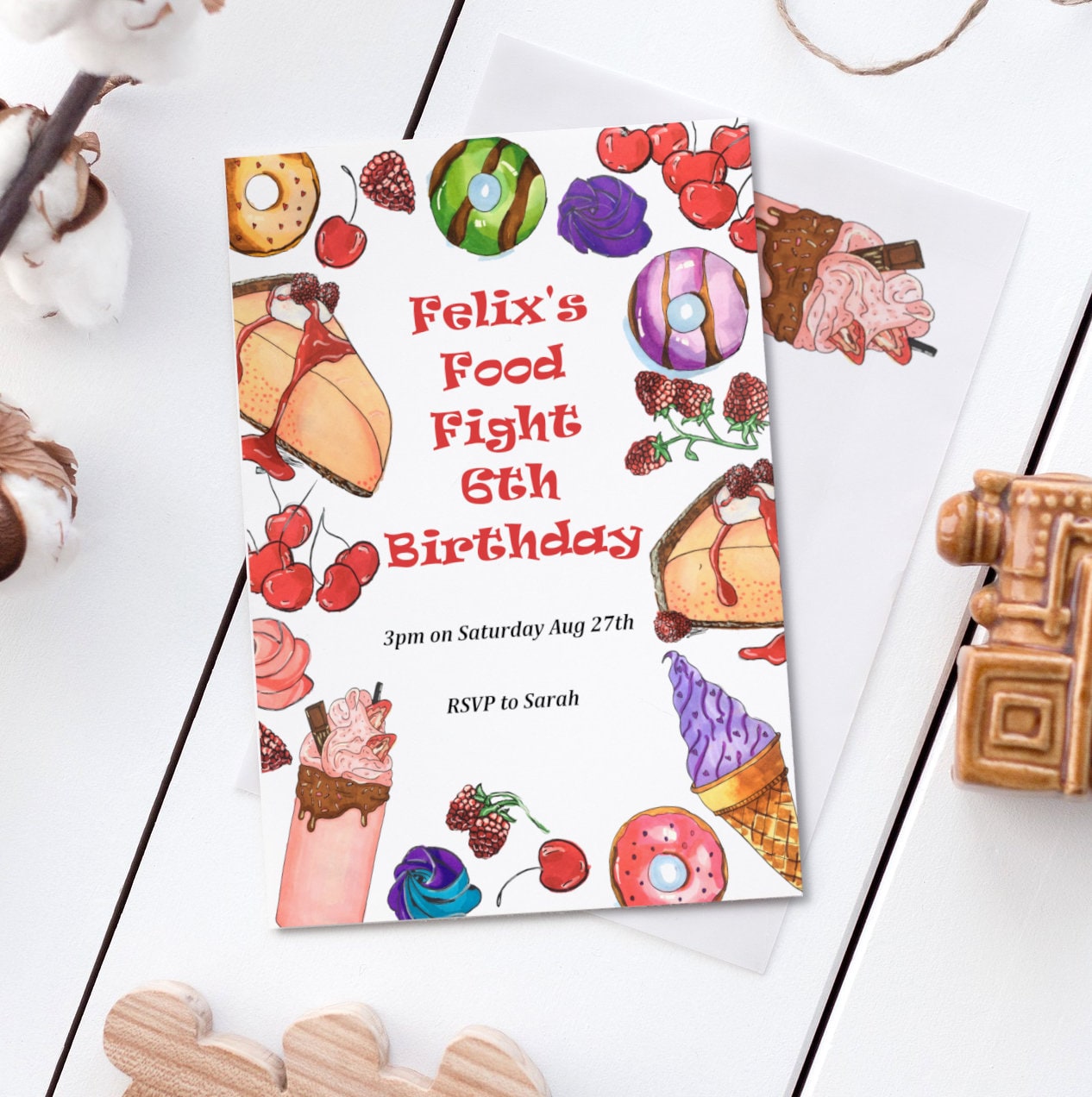 Food Fight Birthday Party - Etsy