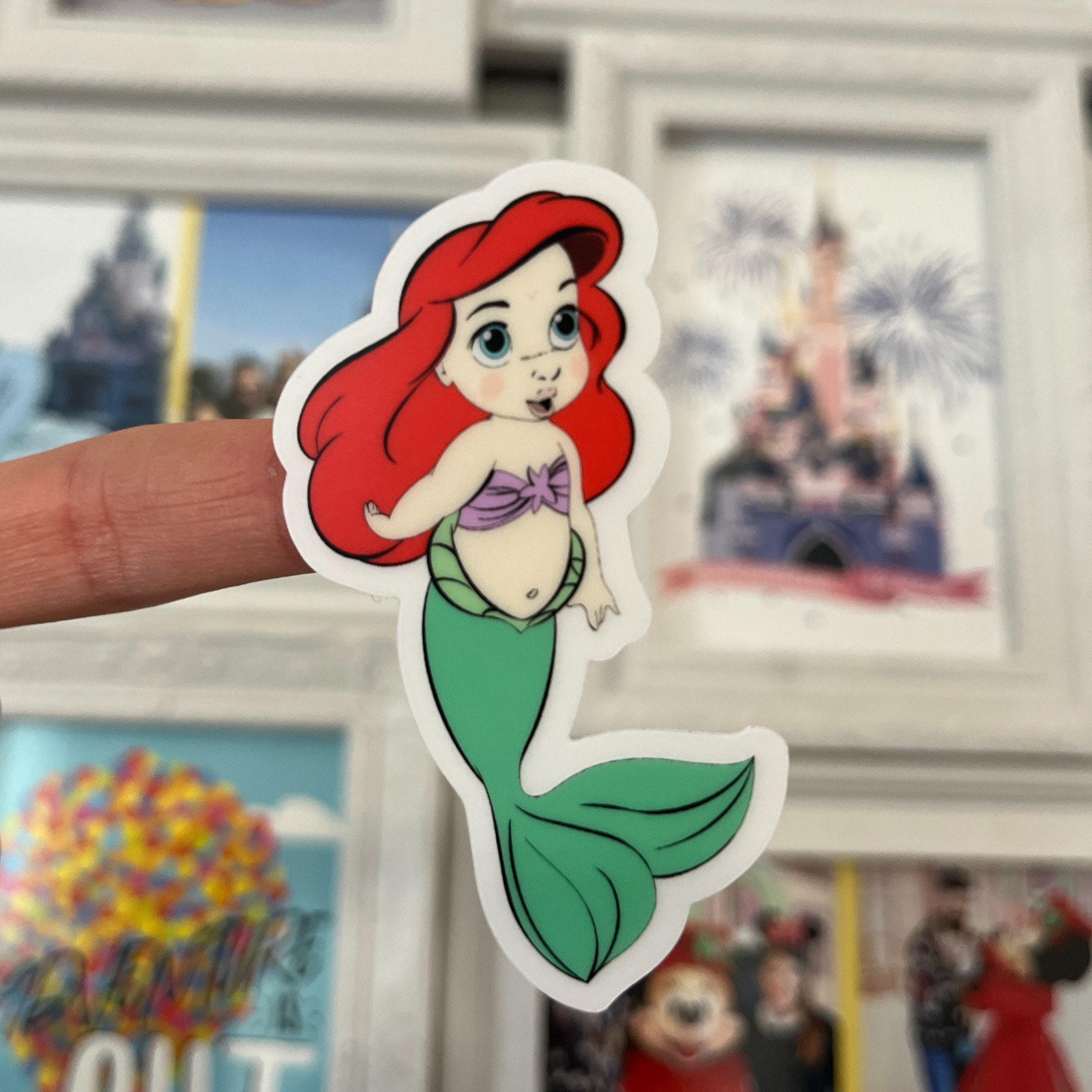 Ariel Animator the Little Mermaid Transparent Sticker - Etsy