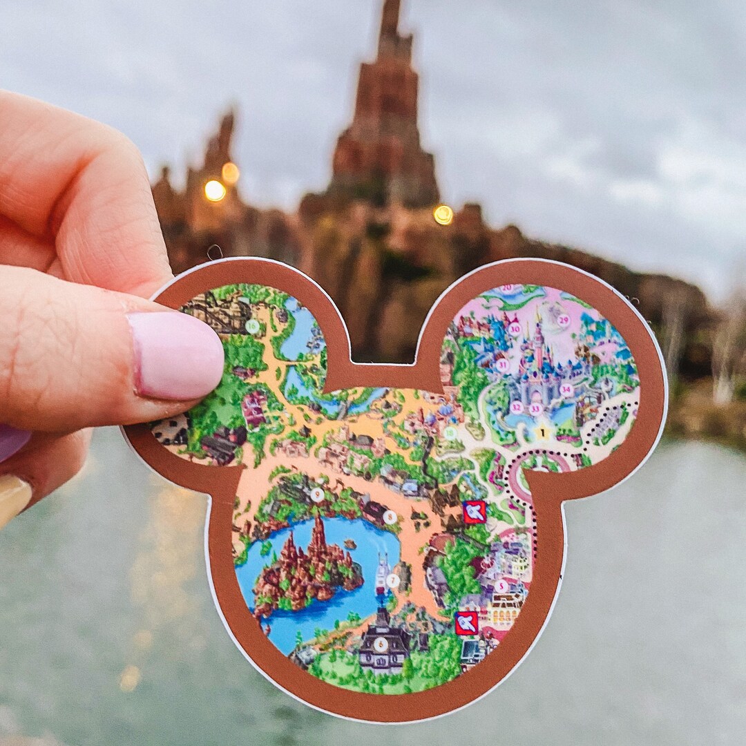 Sticker Map Frontierland Disneyland Paris - Etsy UK