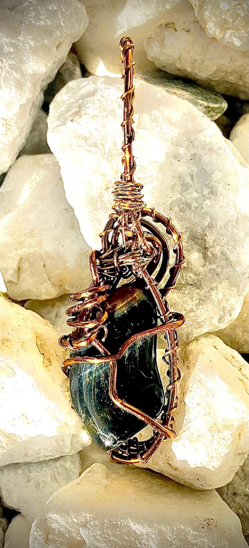 Falcon’s Eye Healing Stone - Etsy