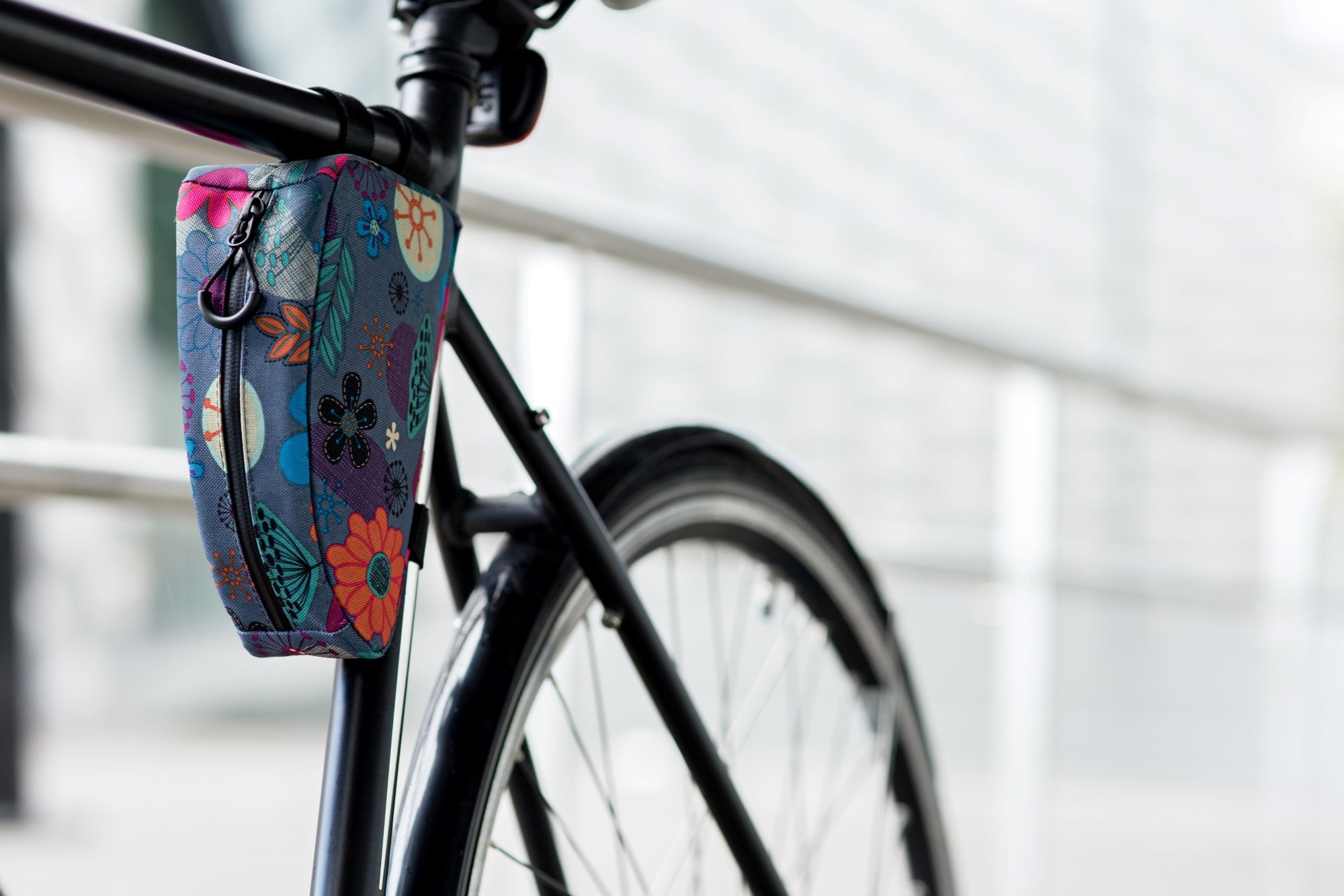 Bike Frame Tube Bag, Under Top Tube Bag, Saddle Frame Bag, Handmade ...