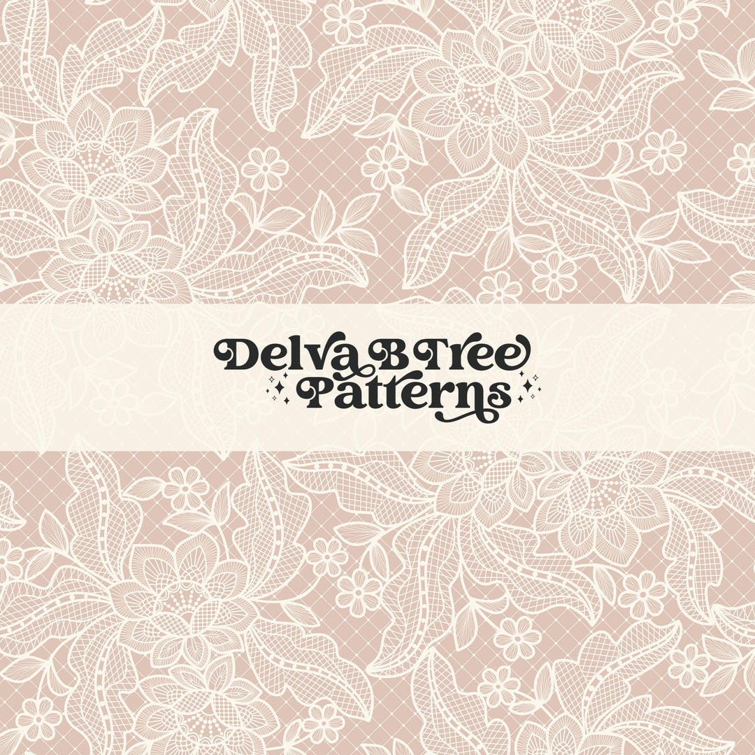 Blush Pink Floral Lace Seamless File, Country Cottagecore Girly Faux ...