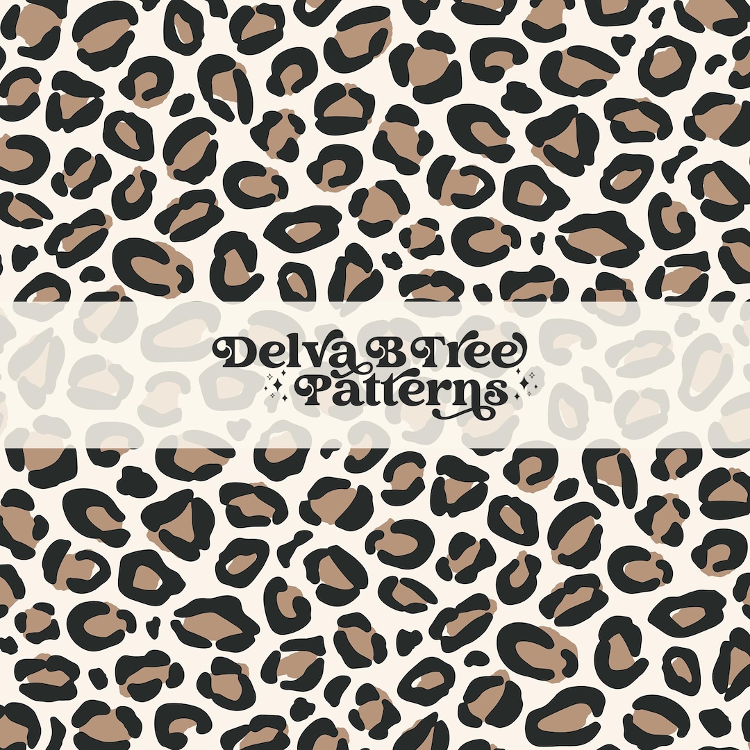 Brown and Black Leopard Seamless Pattern, Boho Leopard Print Seamless ...