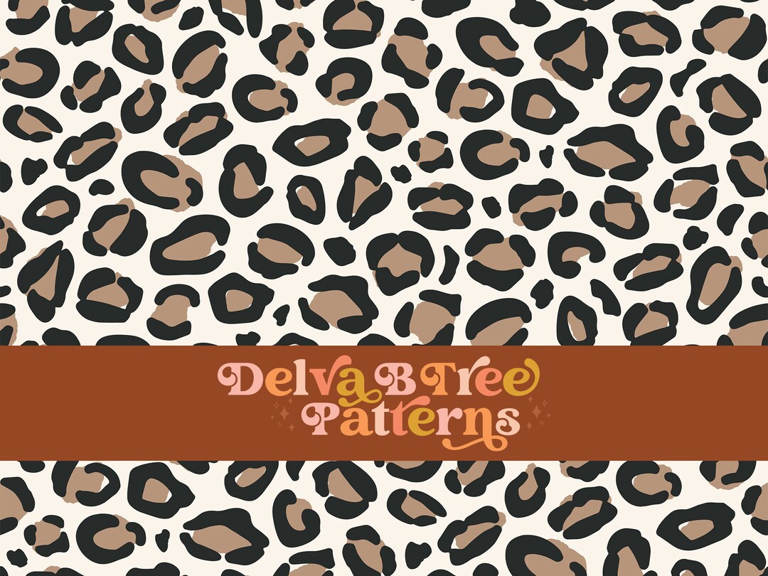 Brown and Black Leopard Seamless Pattern, Boho Leopard Print Seamless ...