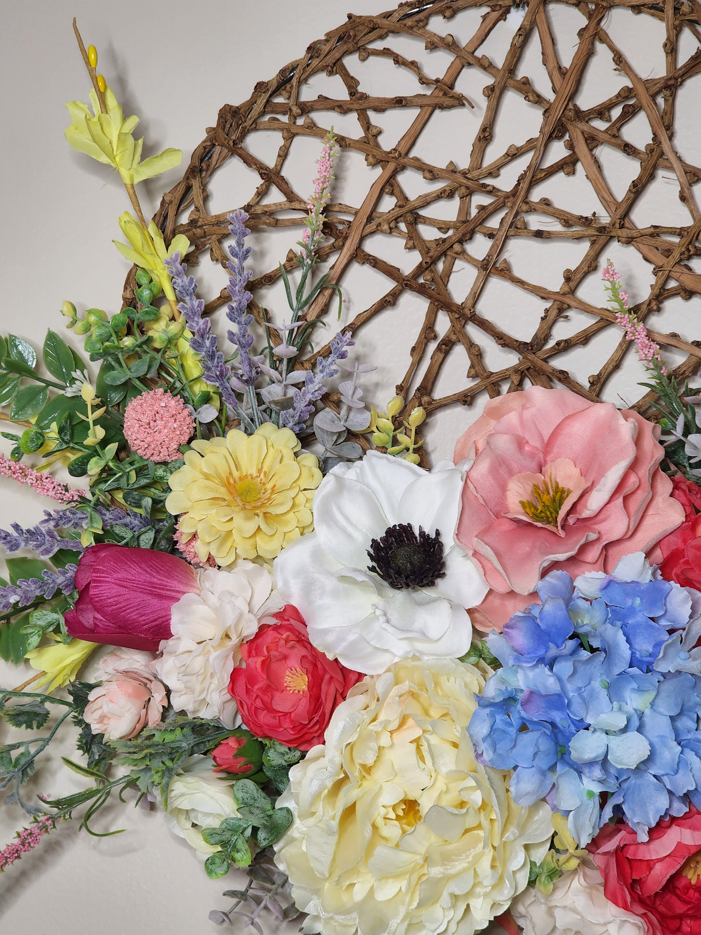 Natural Spring Door Hanger - Etsy