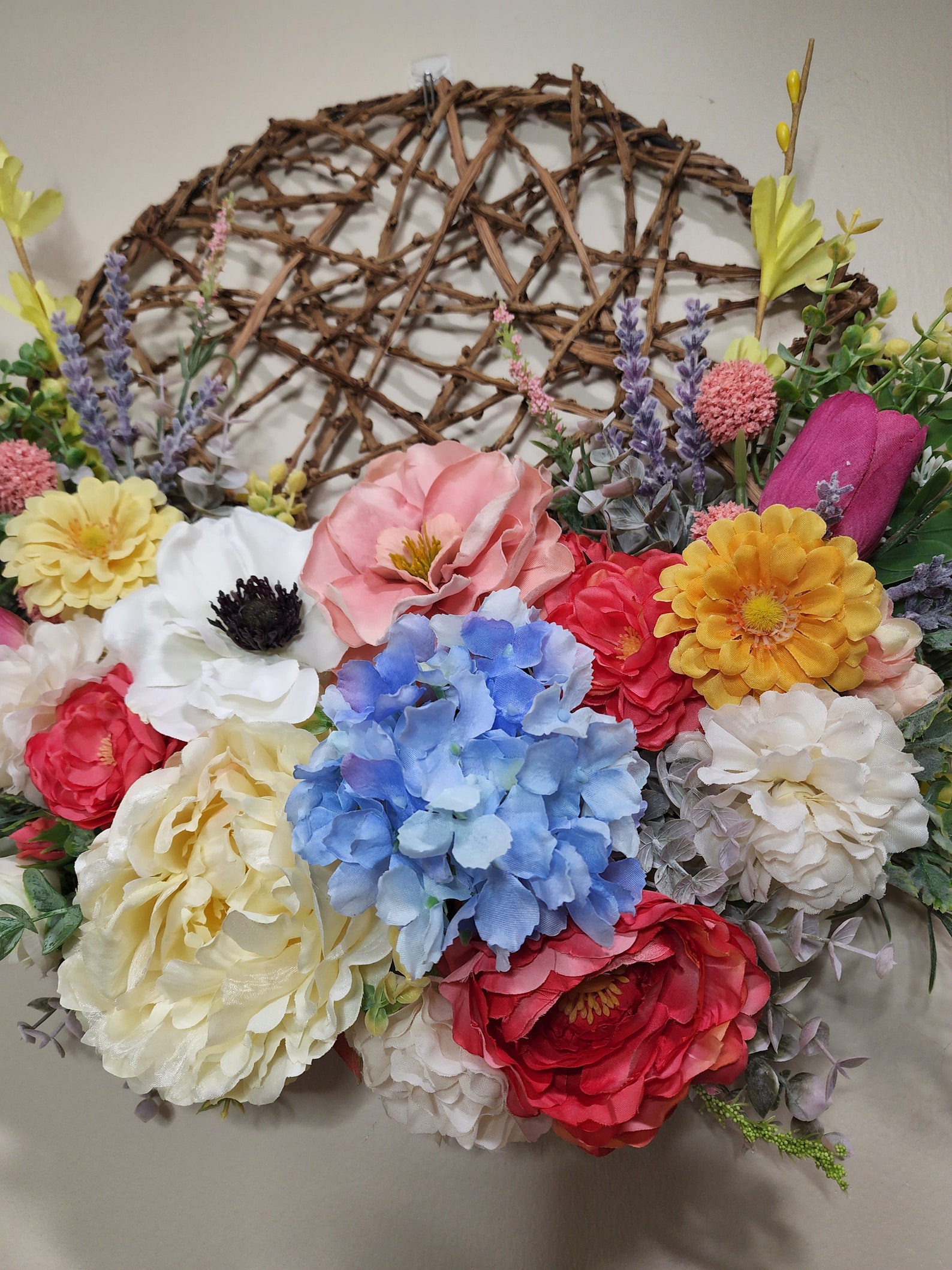 Natural Spring Door Hanger - Etsy