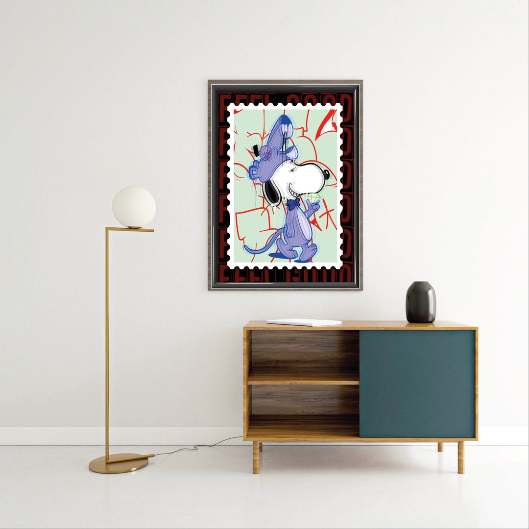 CANVAS Dan Pearce Maxim Opake Feel Snoopy Good Nft Street Art Graffiti ...