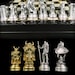 Dwarf Chess Set With Chessboard Dwarf Versus Elf Personalized Chess Set ...