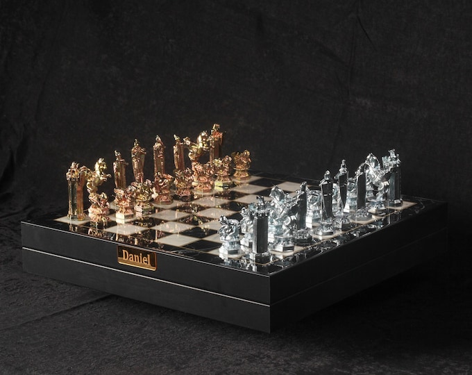 Harry Potter Chess Set, Customisable Colours (pieces Only) - Etsy