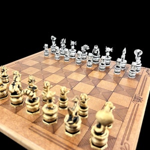 Heavy Metal Pokemon Personalized Chess Set With Chess Board Pikachu ...