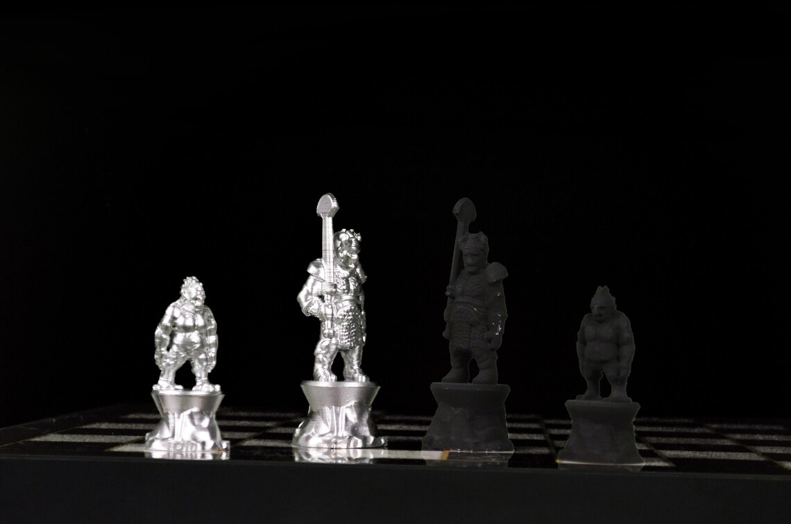 Troll Chess Set With Chessboard Troll Figure Chess Set - Etsy