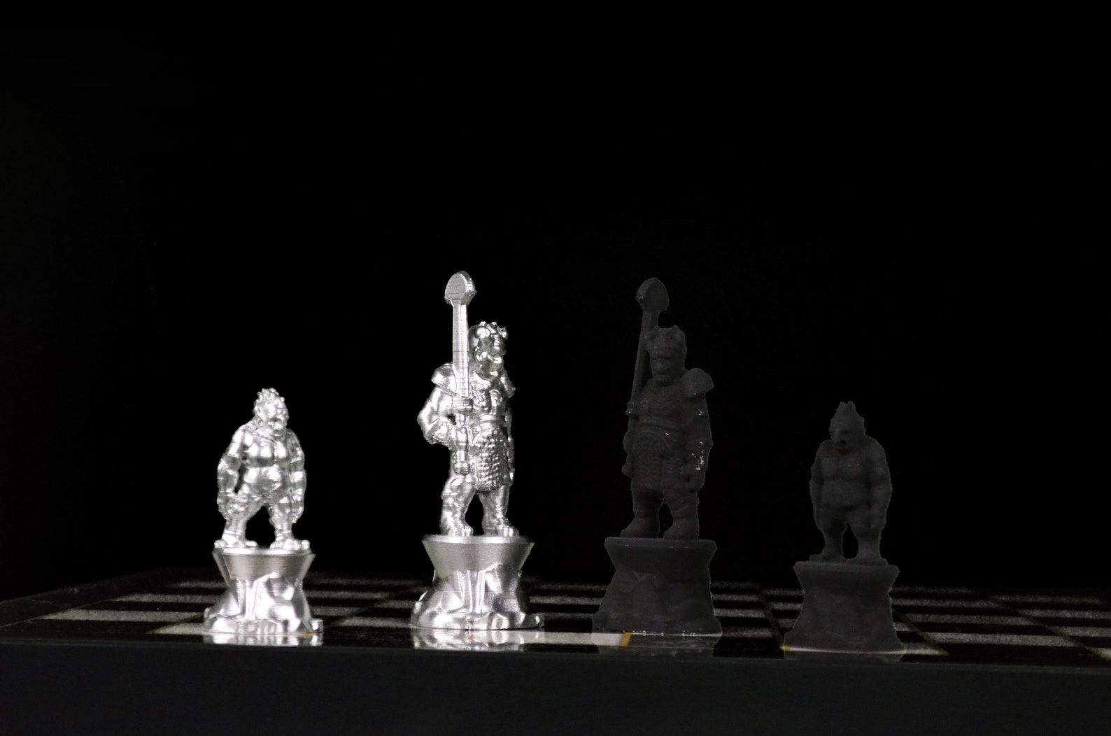 Troll Chess Set With Chessboard Troll Figure Chess Set - Etsy