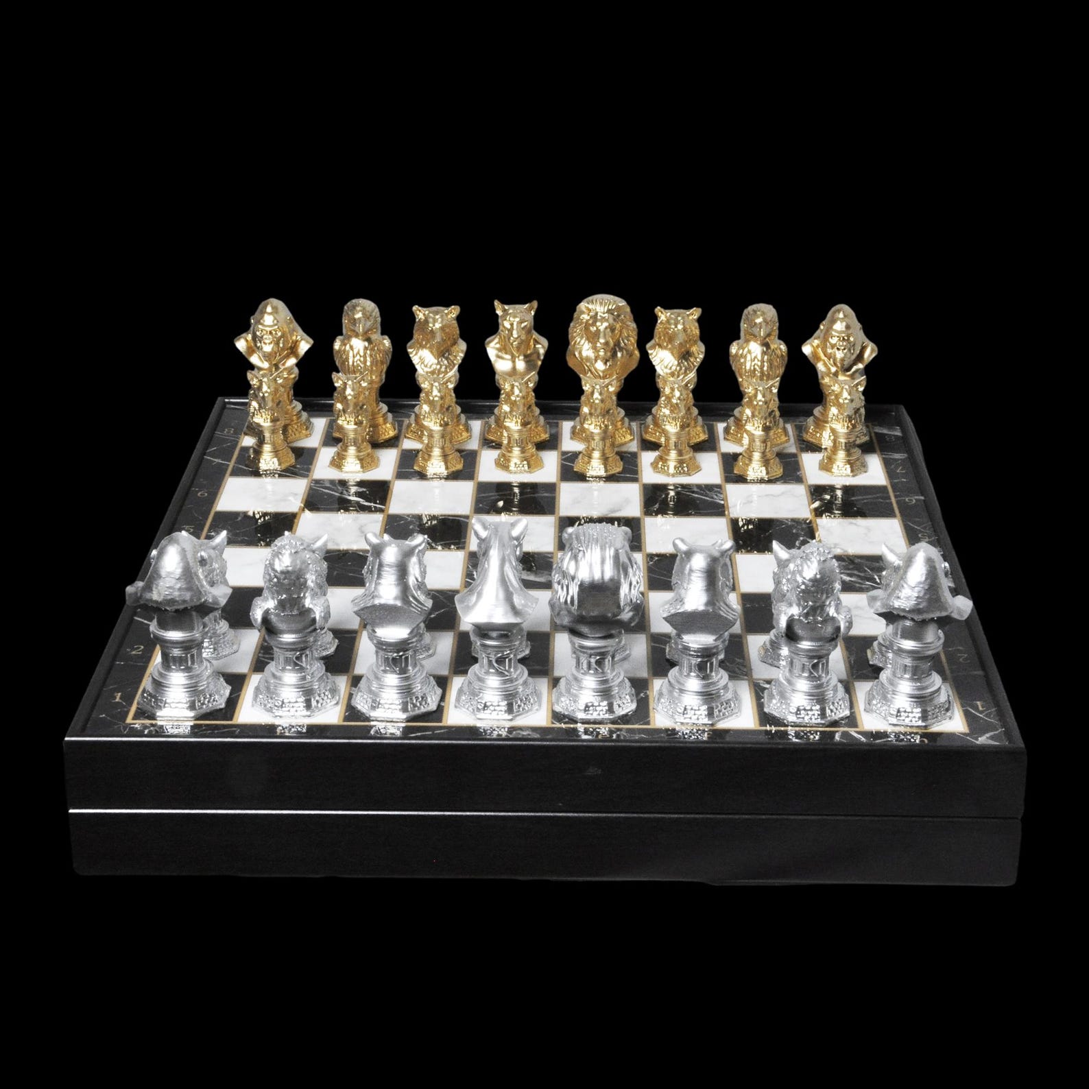 Forest Animals Personalized Chess Set With Chessboard Animal Chess Game ...