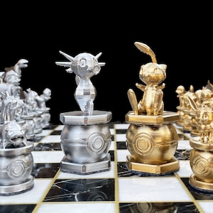 Pokemon Chess Set With Chessboard Pokemon Characters Chess Set ...