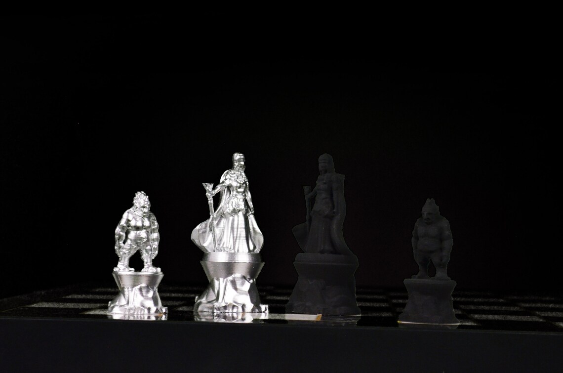 Troll Chess Set With Chessboard Troll Figure Chess Set - Etsy