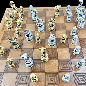 Heavy Metal Pokemon Personalized Chess Set With Chess Board Pikachu ...