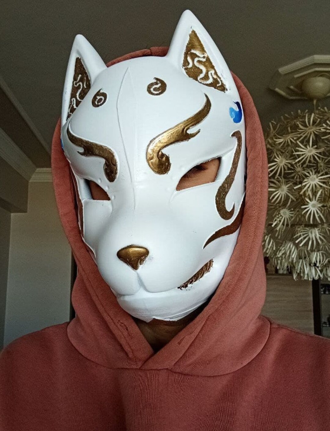 Anime Cosplay Mask Fox Cat Mask Animepainted Kitsune Fox Mask - Etsy