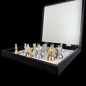 Viking Warrior Chess Set With Chessboard Scandinavian Figure Chess Set ...