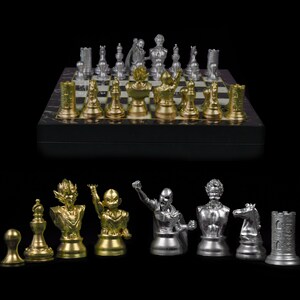 Collectible Anime Characters Chess Set - Hand-painted Pieces, Perfect ...