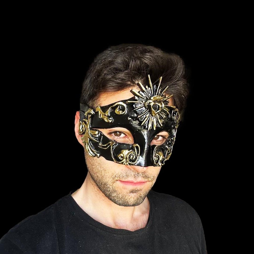 Egyptian Mystic Half Prom Mask Masquerade Costume Mask Adjustable to ...