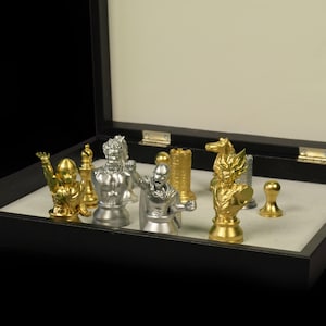 Collectible Anime Characters Chess Set - Hand-painted Pieces, Perfect ...