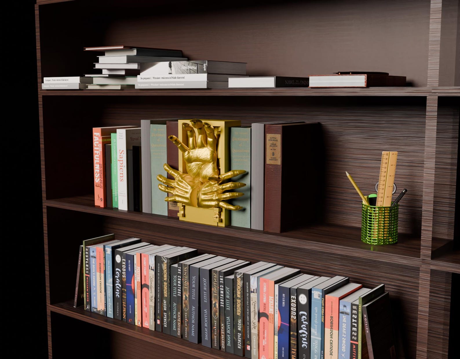 Hands Book Nook: 3D Printable Diorama Insert (STL File) - Etsy