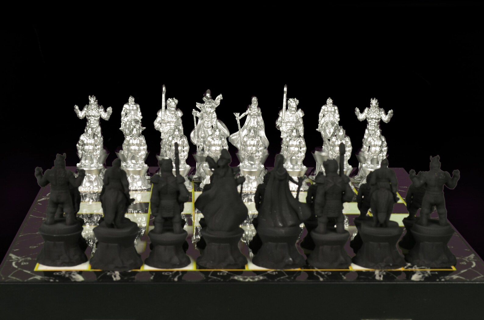 Troll Chess Set With Chessboard Troll Figure Chess Set - Etsy