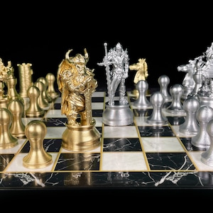 Dwarf Vs Elf Chess Set: Personalized PLA Chessboard - Etsy