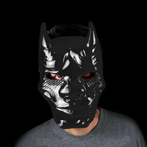 Devil Halloween Cosplay Mask Hunter Hell Demons Horror Costume Mask ...