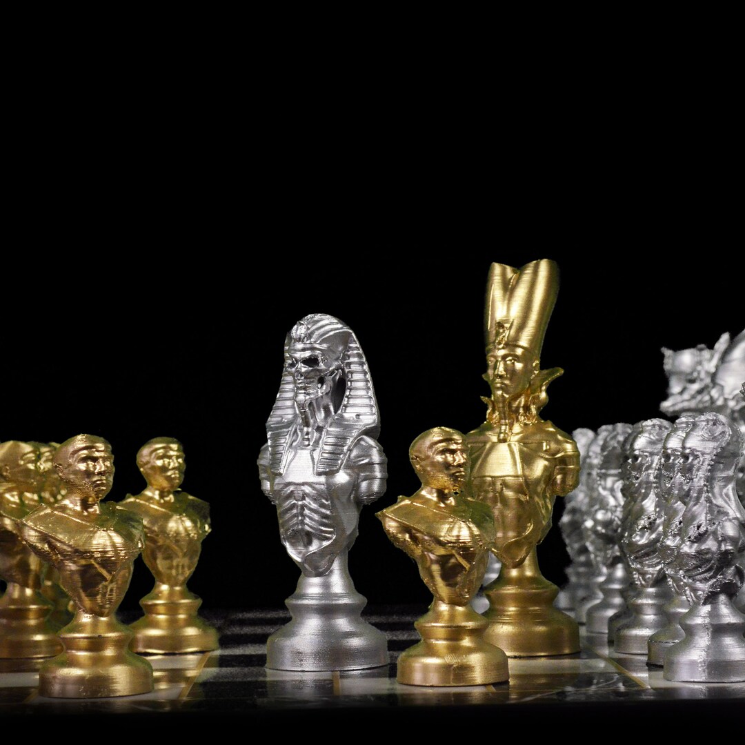 Egypt Vs Mummies Chess Set: PLA Material, Custom Calligraphy - Etsy