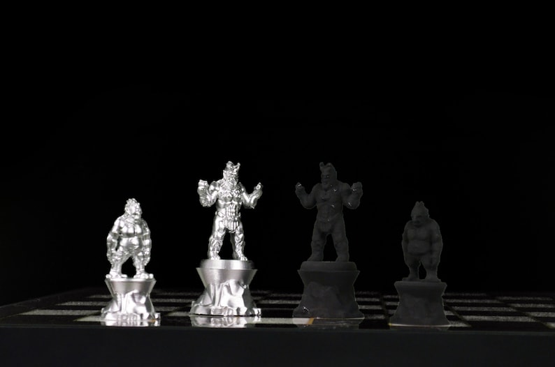Troll Chess Set With Chessboard Troll Figure Chess Set - Etsy