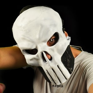 Skull Full Face Costume Mask Skull Cosplay Face Mask Adjustable to Face ...