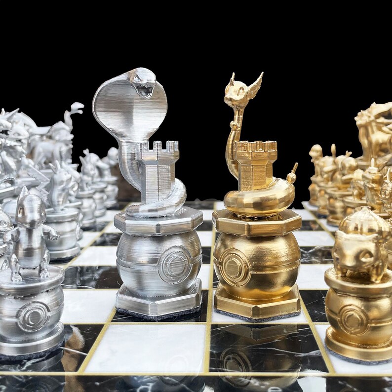 Pokemon Chess Set | PLA Plastic Board & Characters, Customizable - Etsy UK