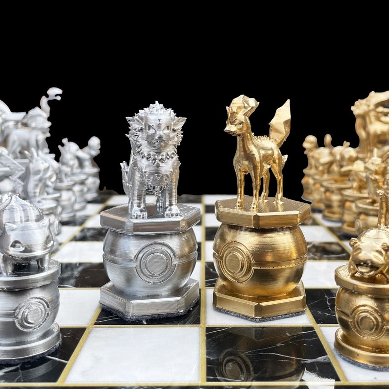 Pokemon Chess Set | PLA Plastic Board & Characters, Customizable - Etsy UK