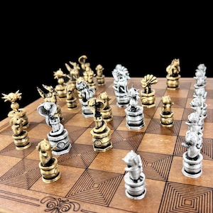 Heavy Metal Pokemon Personalized Chess Set With Chess Board Pikachu ...