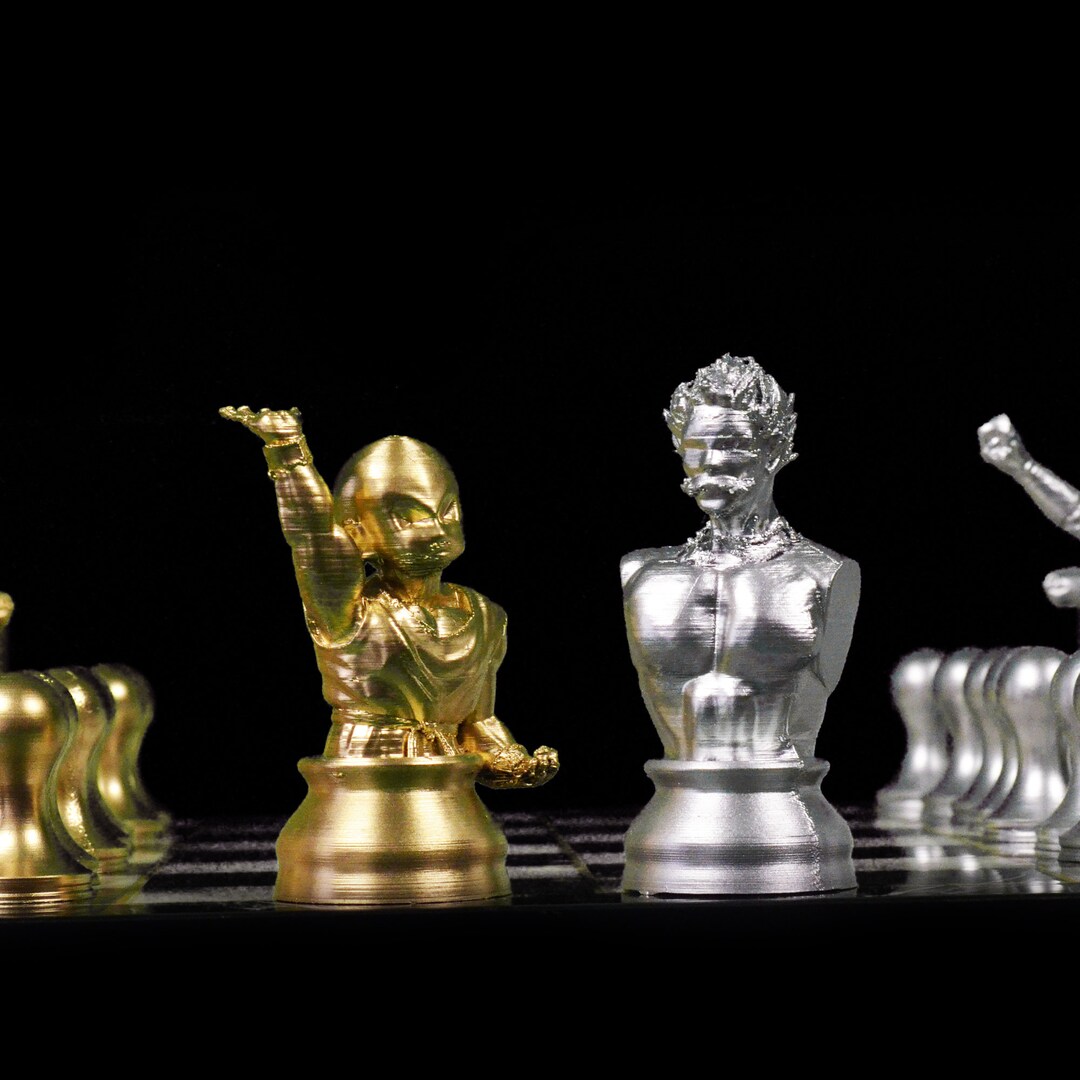 Collectible Anime Characters Chess Set - Hand-painted Pieces, Perfect ...