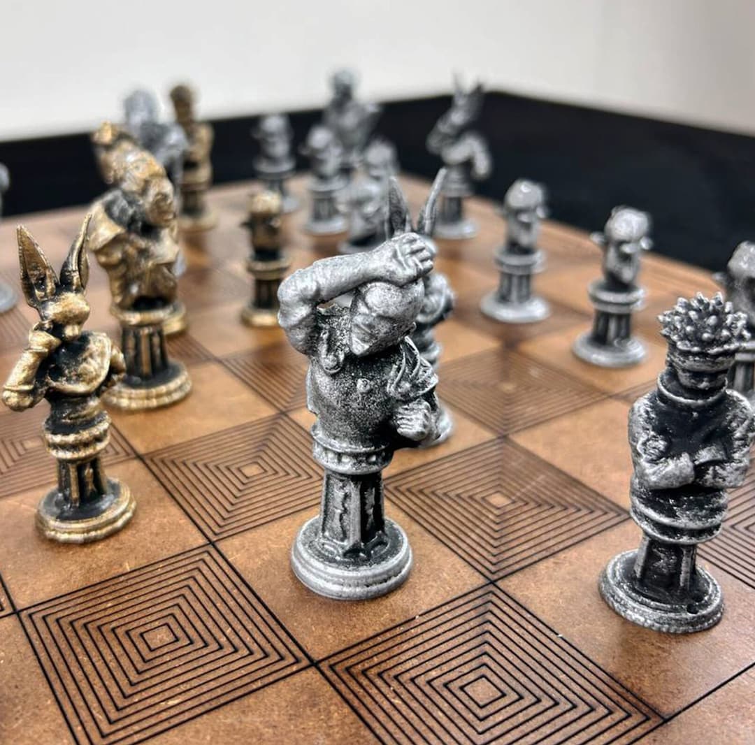 Chess Set Metal Anime Chess Set With Chess Board Different Chess Set ...