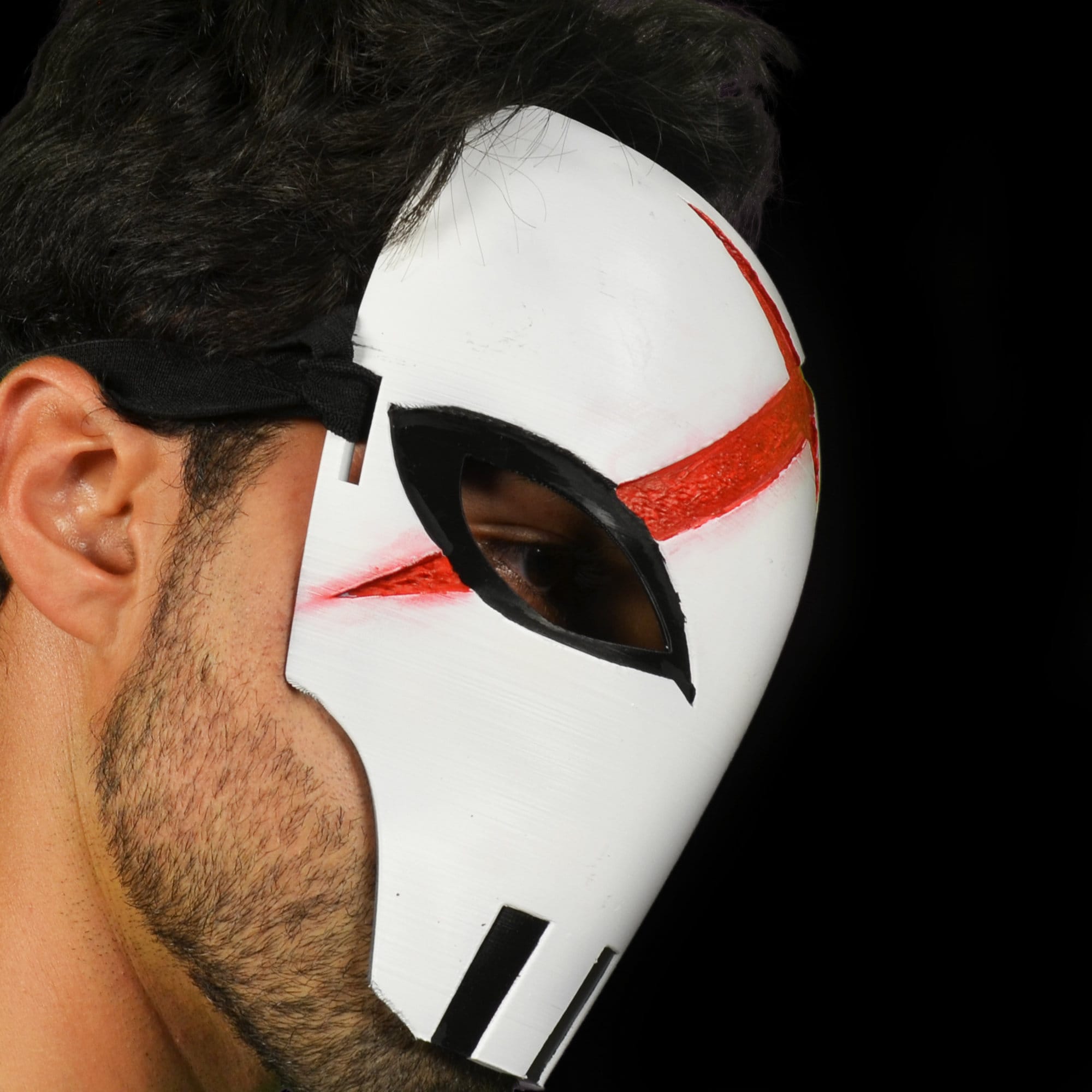 Red X Hood Full Face Costume Mask Superhero Costume Mask - Etsy