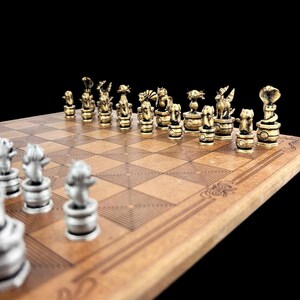 Heavy Metal Pokemon Personalized Chess Set With Chess Board Pikachu ...