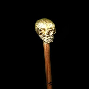 Skull Walking Stick Hand Carved Wizard Stick Hiking Skull Walking Stick ...