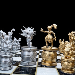 Pokemon Chess Set With Chessboard Pokemon Characters Chess Set ...