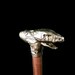 Snake Head Walking Stick Hand Carved Wizard Stick Hiking Animal Walking ...