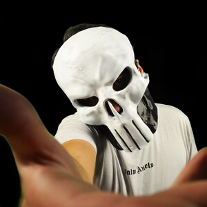 Skull Full Face Costume Mask Skull Cosplay Face Mask Adjustable to Face ...