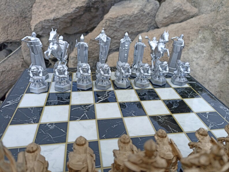 HP Wizard Chess Set With Chessboard-wizard Fan Chess - Etsy