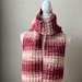 Handmade Red Knit Scarf in Pure Wool - Etsy