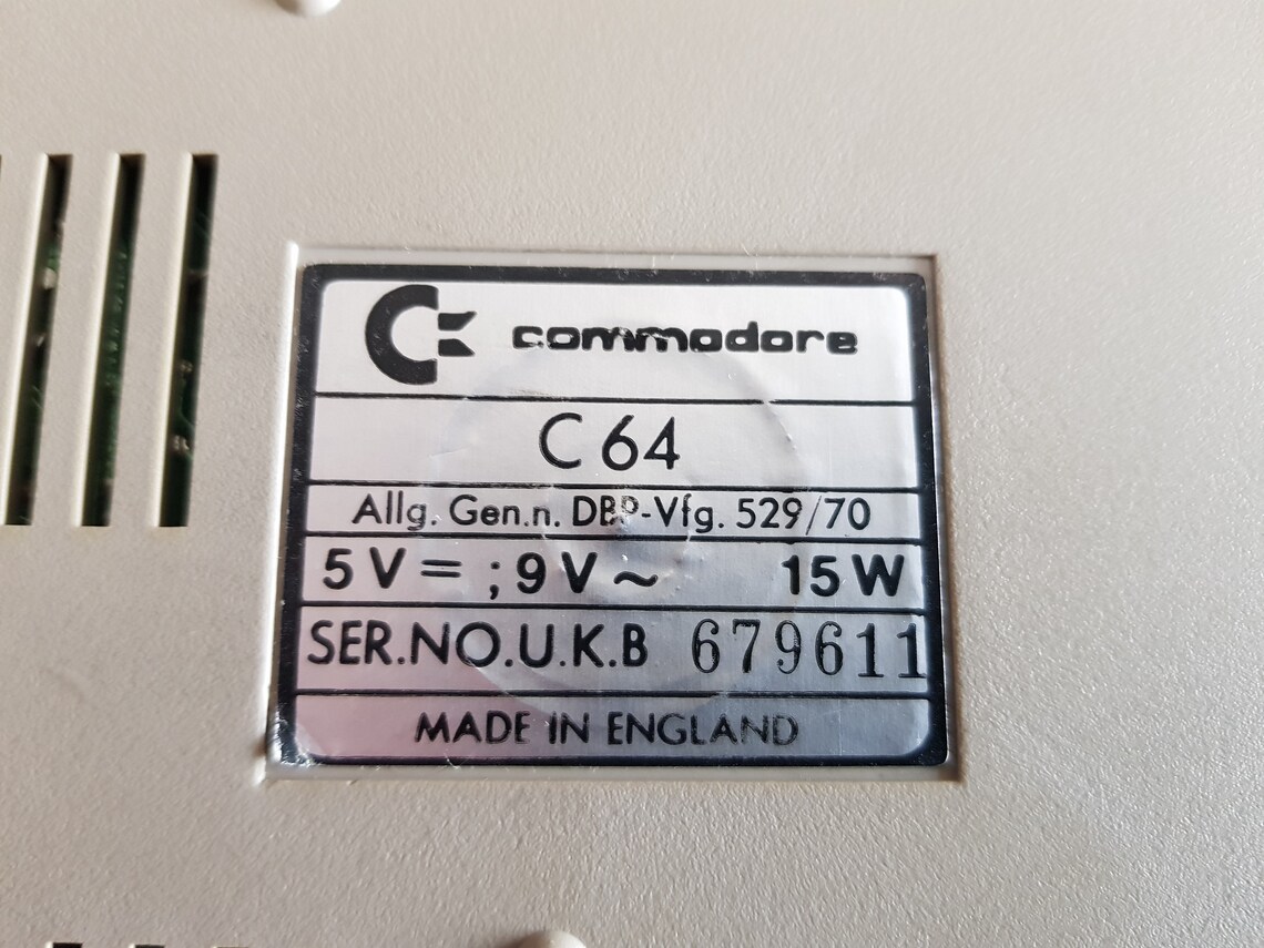 RARE VINTAGE COMMODORE 64 MK1 Computer System mint - Etsy UK