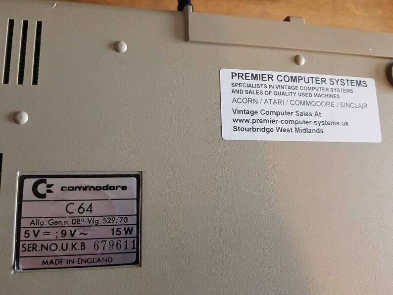 RARE VINTAGE COMMODORE 64 MK1 Computer System mint - Etsy UK