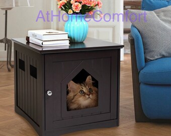 Cat End Table | Etsy